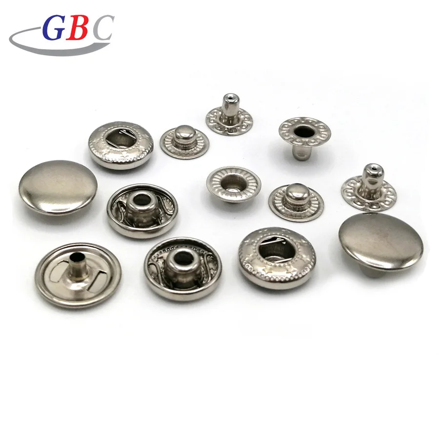 Factory Wholesale Metal 18mm Big Snap Button For Garment Accessories ...