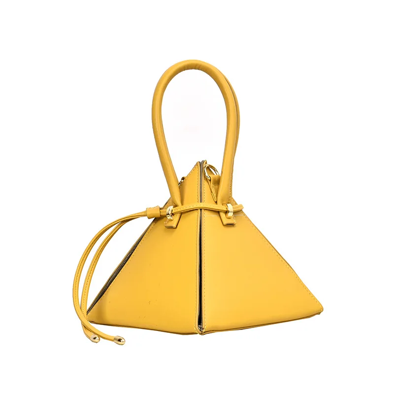 2020 Designer Leather Handbag Mini Triangle Women Clutch Purse Hand Bag ...