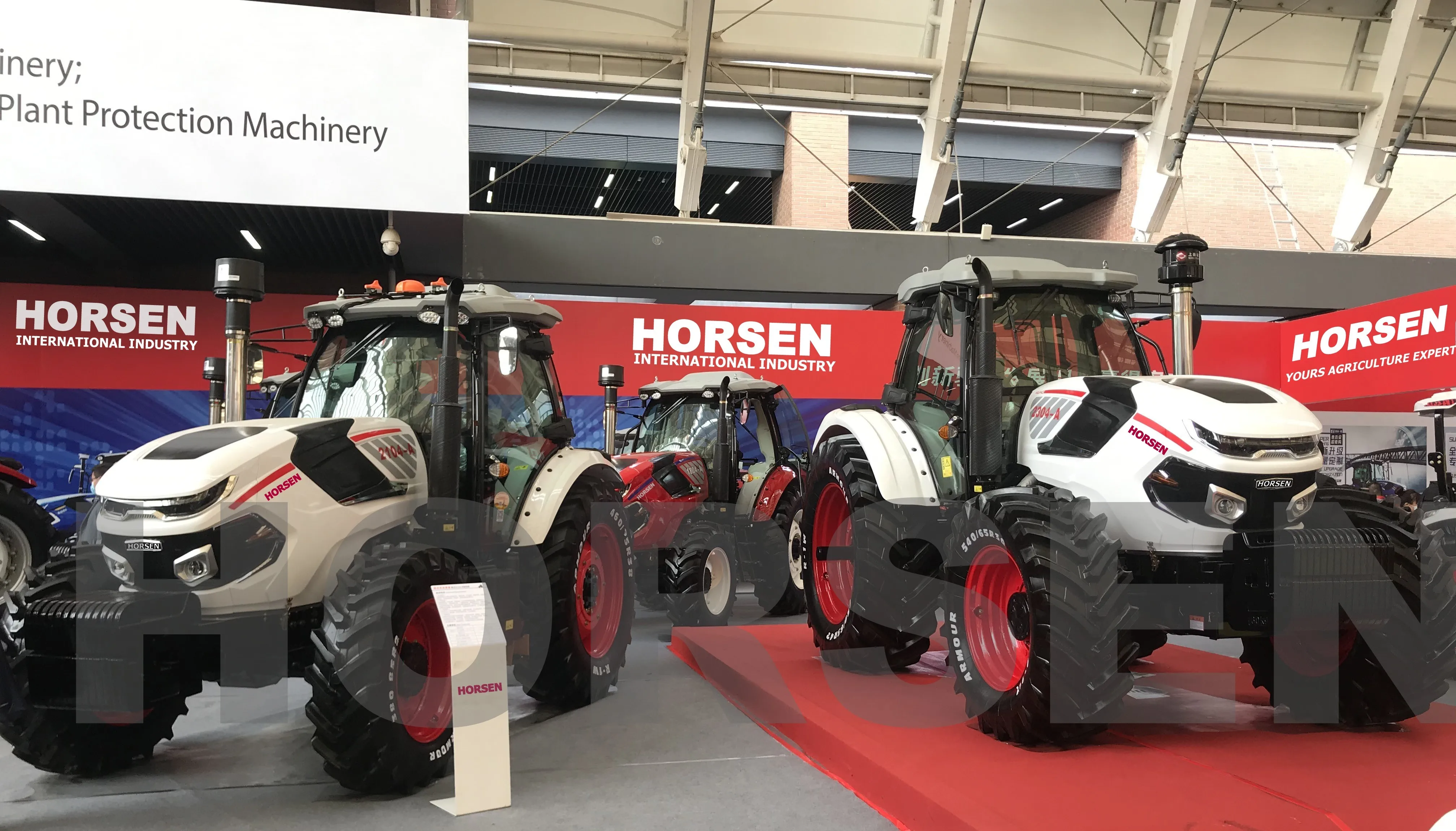 HORSEN 100HP 4WD Tractor with 4 in 1 Bucket Loader & Backhoe