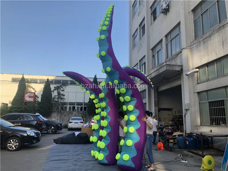 Customized Giant Inflatable Octopus Leg Tentacles for Roof Decoration