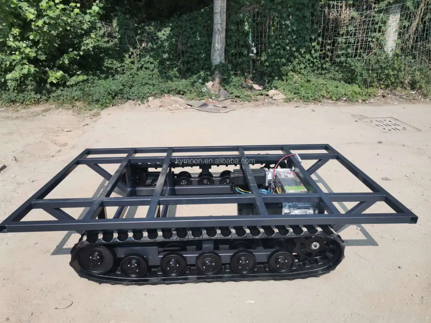 Robot Chassis Undercarriage Platform Rubber Track Platform Tracked ...