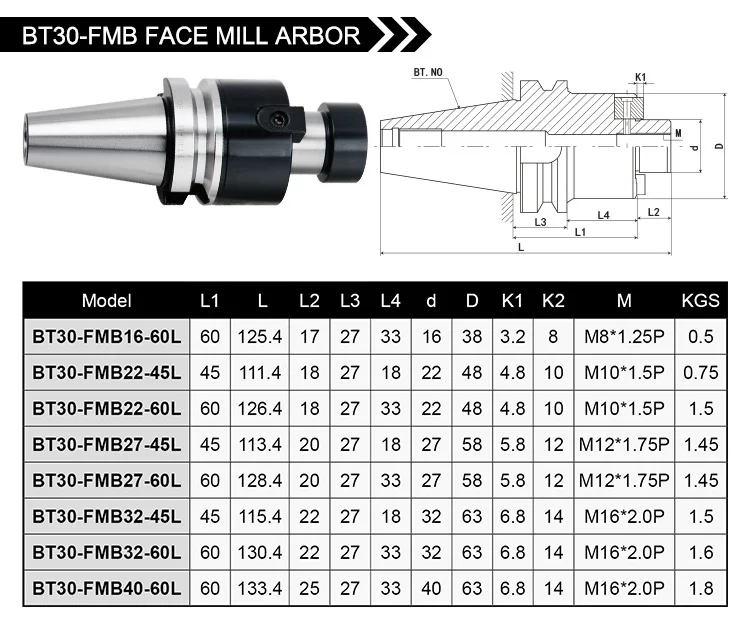 BT fmb FMA 30 40 50เรียว BT30/BT40/BT50/BT60 FMB16 FMB22 FMB27 FMB32 FMB40ที่ยึดเครื่องมือโรงงาน ...