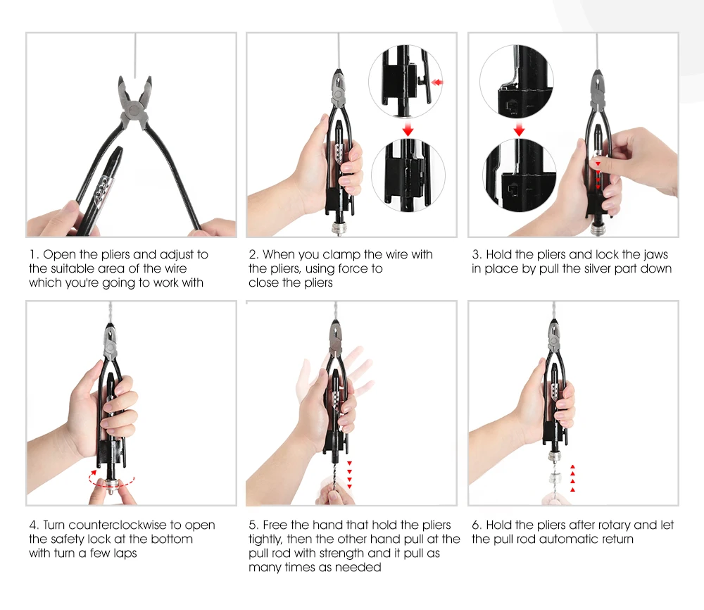 9 Inch Safety Wire Pliers With 50 Ft Safety Wire,Heavy Duty Wire ...