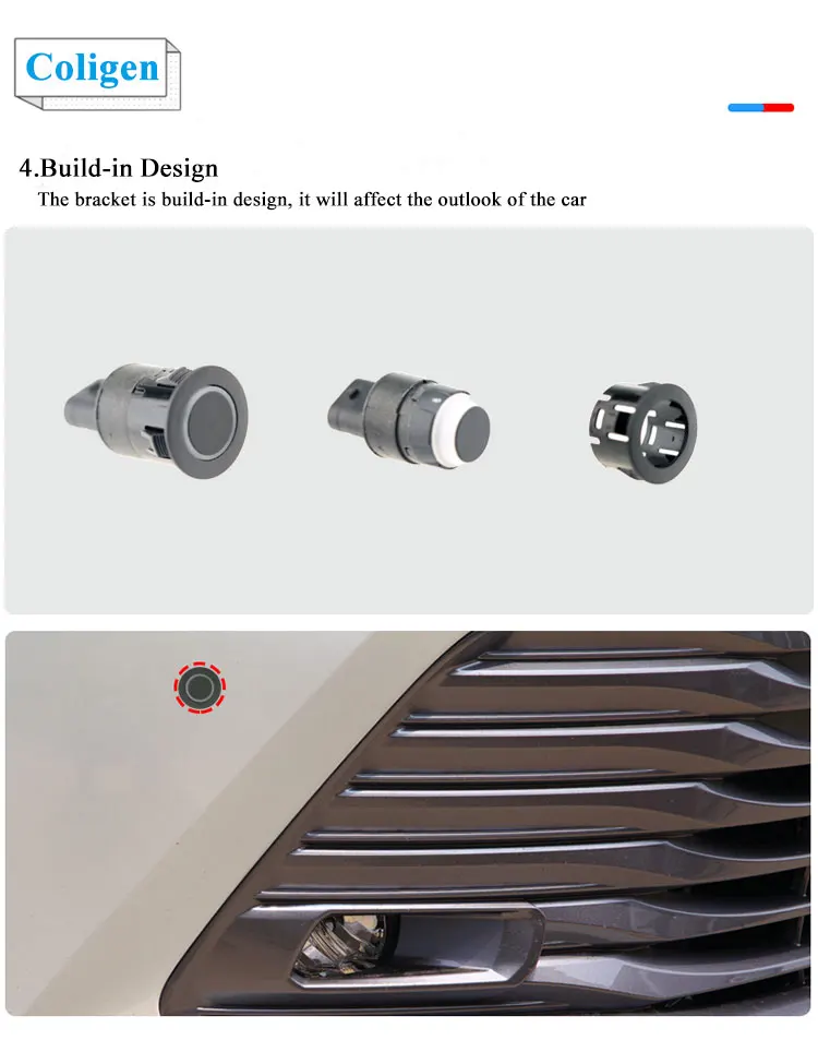 Front And Rear Oem Auto Car Reverse Parking Sensor Warning Assist Aid ...