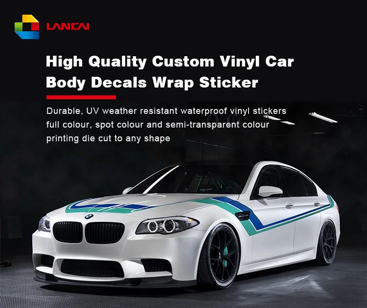 Car Side Removable Die Cut Vinyl Wrap Sticker Custom Body Car Decals ...
