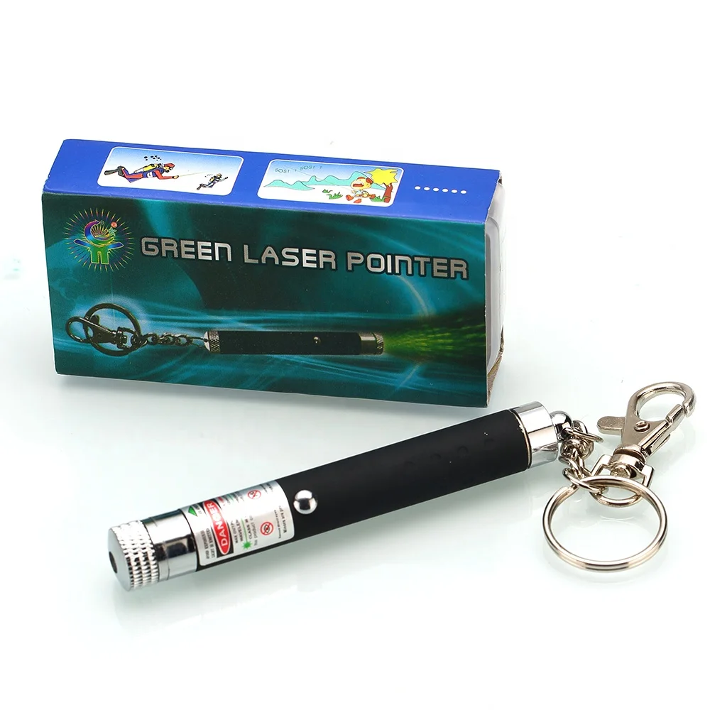 Mini Keychain Green Blue Red Pet Laser Pointer Pen With Aaa Battery ...