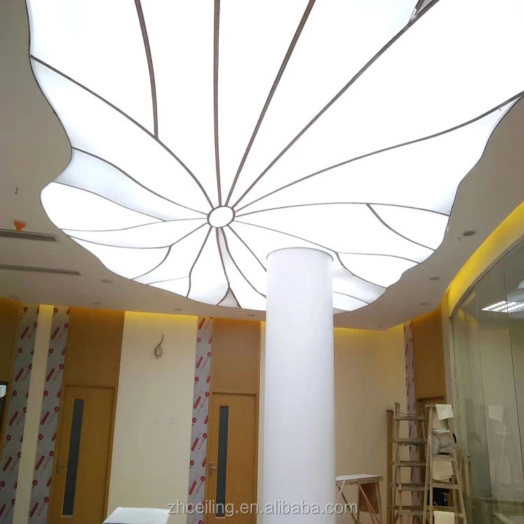 Desain Langit-langit Palsu PVC Pop Baru untuk Dekorasi Aula dengan ...