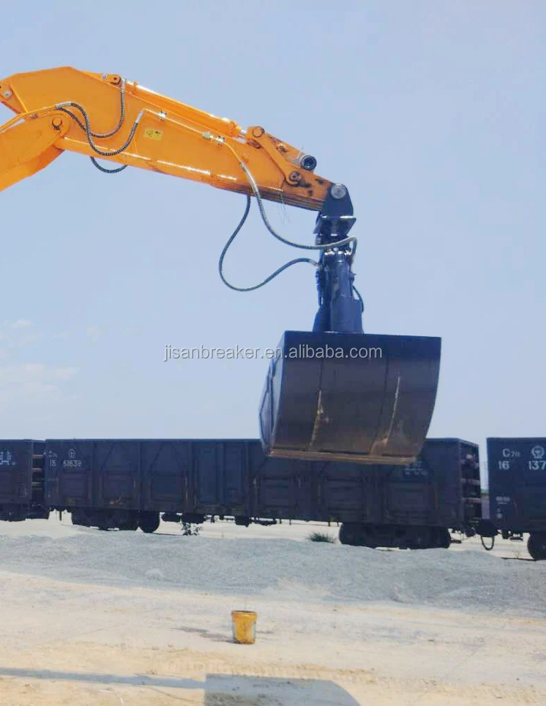 Excavator Mounted Underwater Bulk Cargo Hydraulic Clamshell Grab Bucket ...