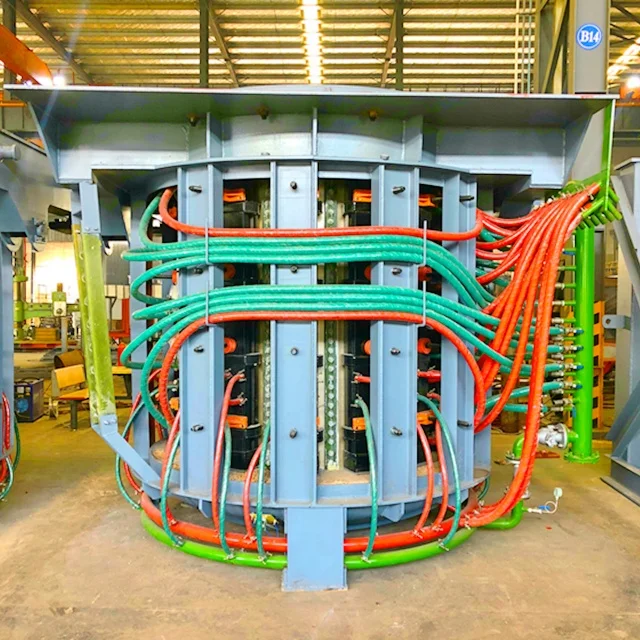 30 Ton Induction Furnace Cast Iron Continuous Casting Rebar Milling ...