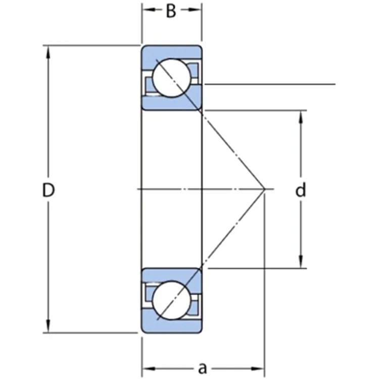 7207becbj Skf Bearing Spindle Abec3 Contact Ball Bearing 7207 - Buy ...