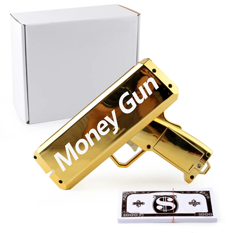 Custom LOGO Money Gun Toy - Party Surprising Game Gun