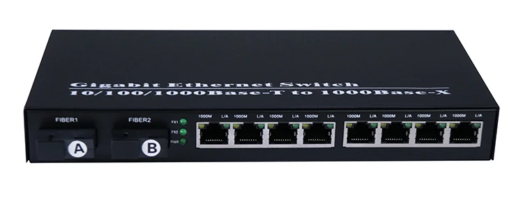 Full Gigabit Optical Fiber 8 RJ45 Port 5v Networking Switch Router ...