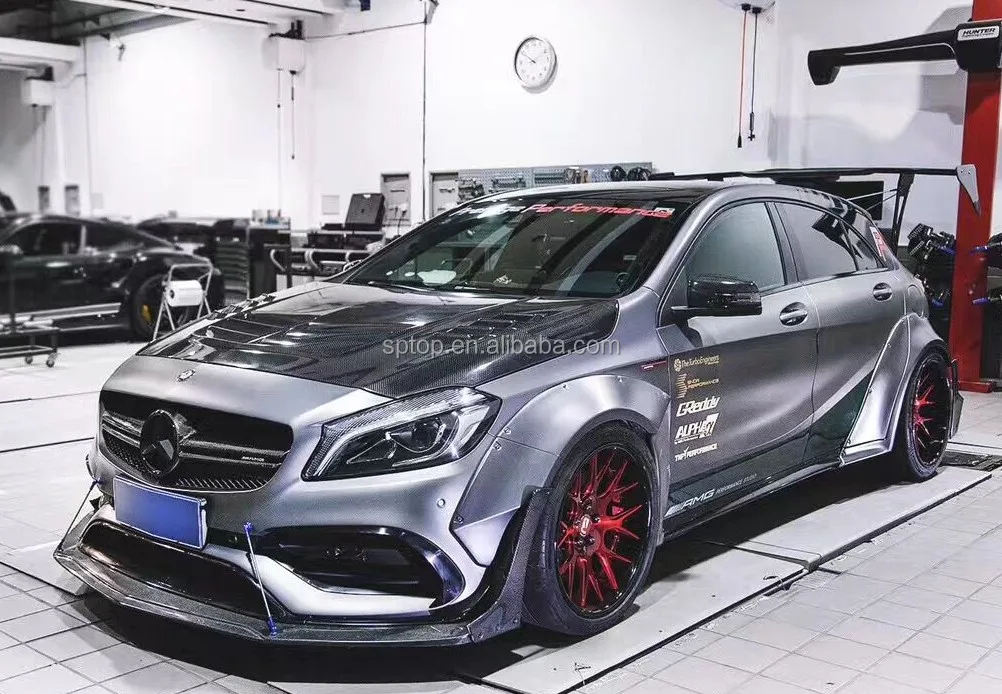 Carbon Fiber Wide Body Kit For 2017 Mercedes Benz A45 Amg W176 - Buy ...