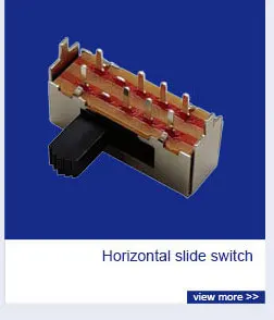 2p3t 2 pole 3 position slide switch 8 pin Right Angle horizontal Slide ...