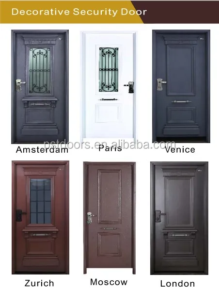 Decorative Israeli Security Door by Aluminum MADRID Model