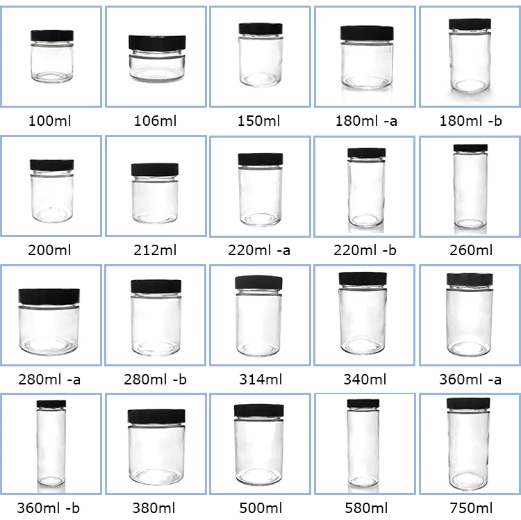 Custom 100ml-750ml Round Wide Mouth Ergo Jam Glass Honey Jar with Metal ...