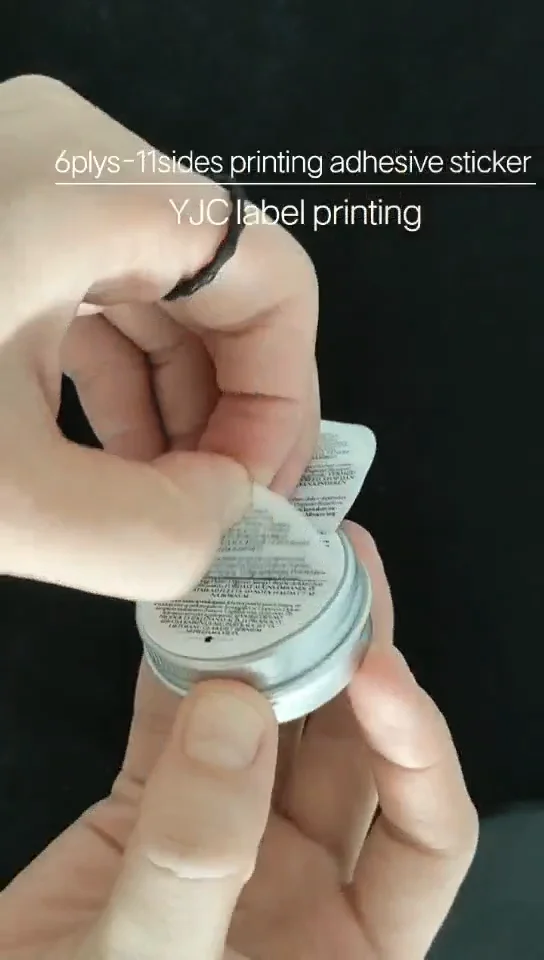 Custom Peel Off Label Double Layer Label Sticker Dual Layer 2 Ply ...