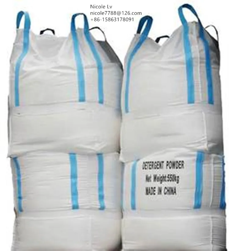Bulk Packing 550kg Jumbo Bag Laundry Washing Detergent Powder - Buy ...