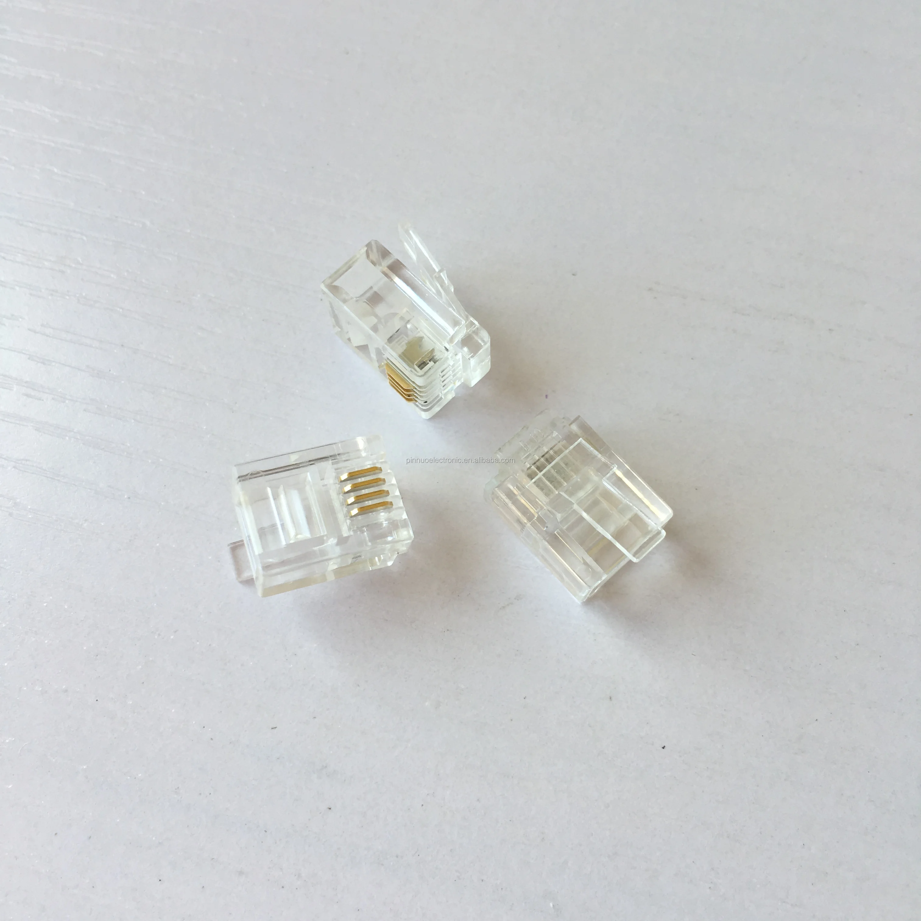 High Quality Boxed Gold Plated Telephone Plug 6p4c Rj11 Modular Plug ...