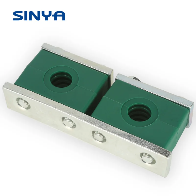 S-111 Heavy Duty Double Twin Tube Clamp - SS 304 8 Mm