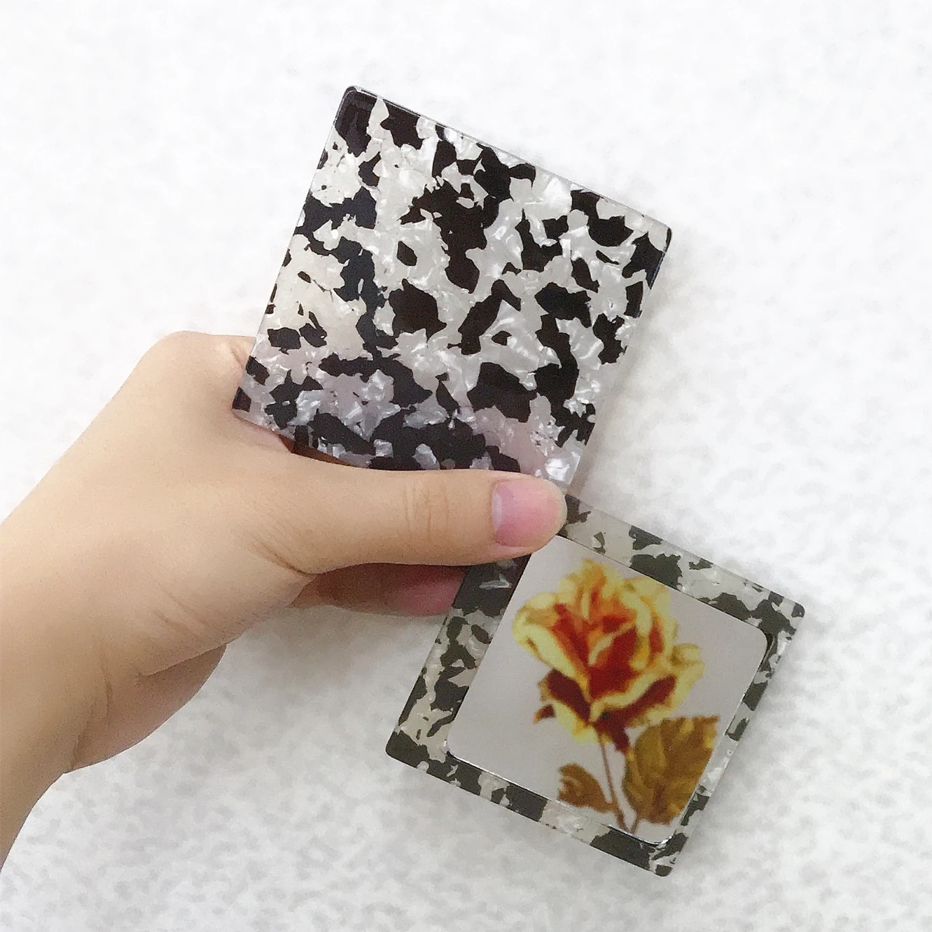 Environmental Friendly Custom Mini Bling Bling Pocket Mirrors Private ...