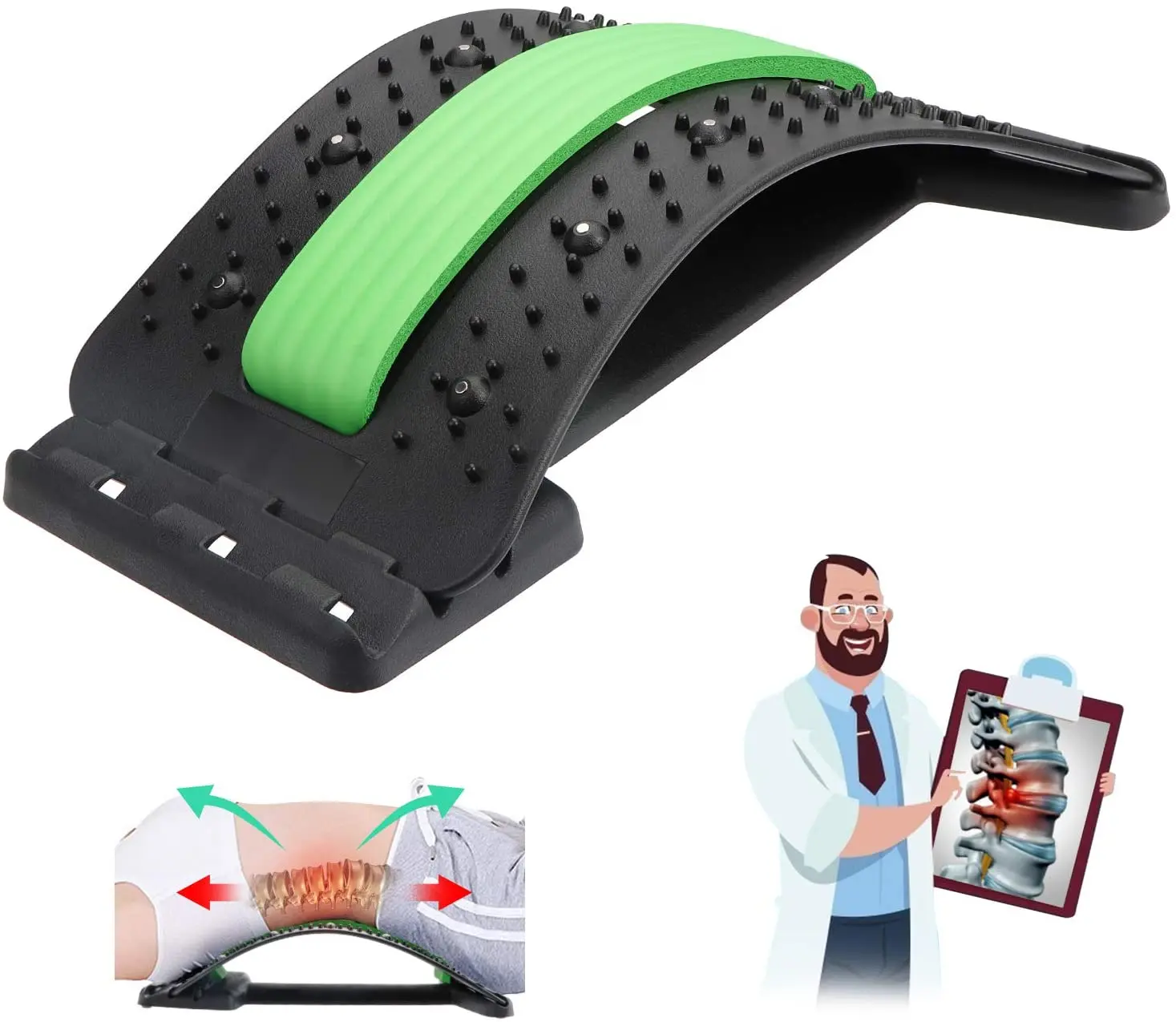 Multi-level Back Massager - Lumbar Support Device Upgrade
