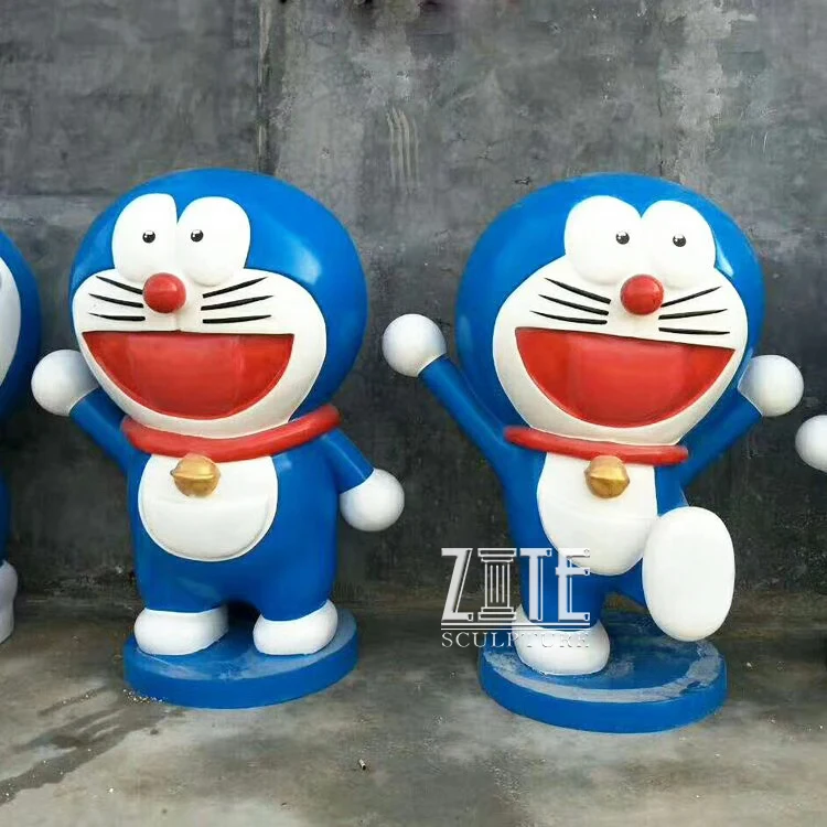 Doraemon Statue in Sea - Life Size Fiberglass Sculpture