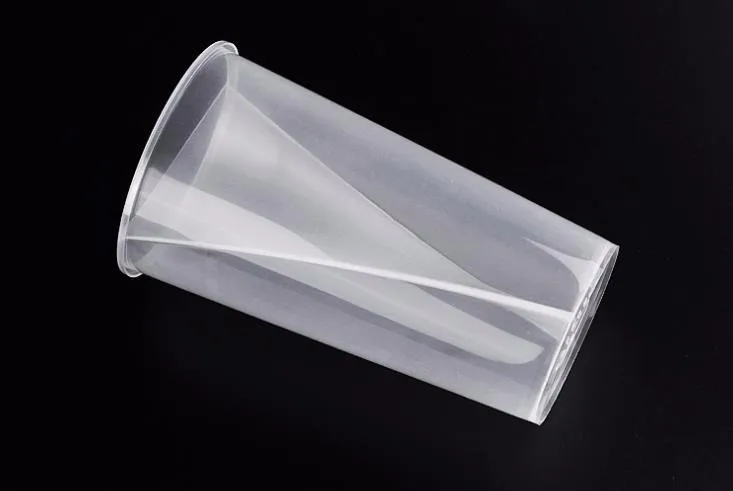 700ml Disposable Take Away Plastic PP Split Boba Tea Half and Half Cups ...