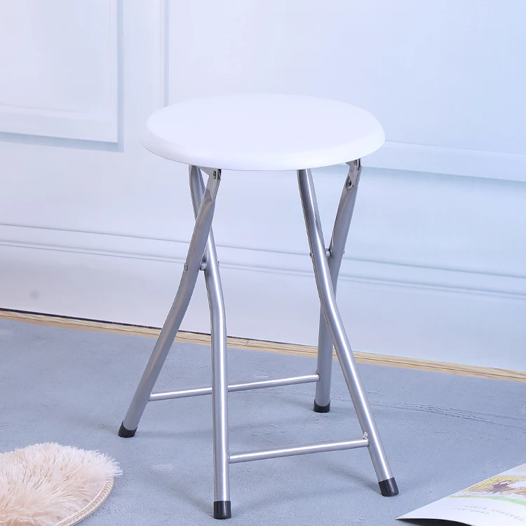 Modern Round Circle Wooden Lightweight Foldable Metal Chair White ...