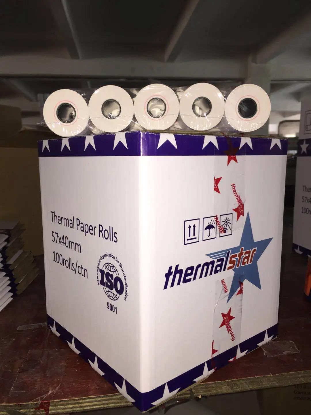 Printing Printer 80Gsm Adhesive Thermal Jumbo Matt Rolls Thermal Paper ...