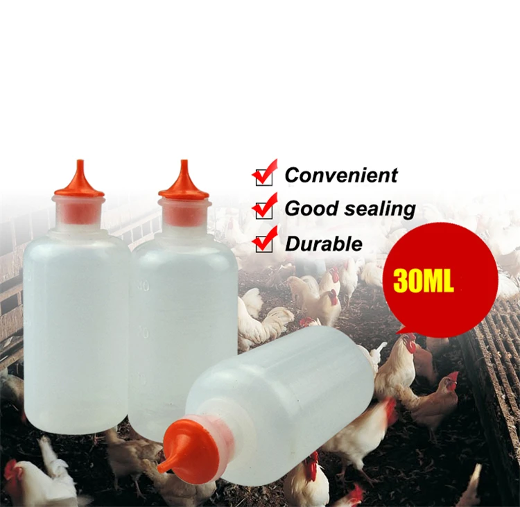 50 Pcs 30ml Veterinary Medicine Dropper Bottle Liquid Chicken,Duck And ...