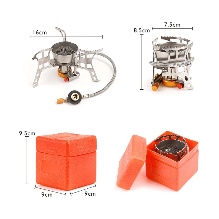 HOMFUL Portable Stove Foldable Backpack Stove Burner Windproof Outdoor ...