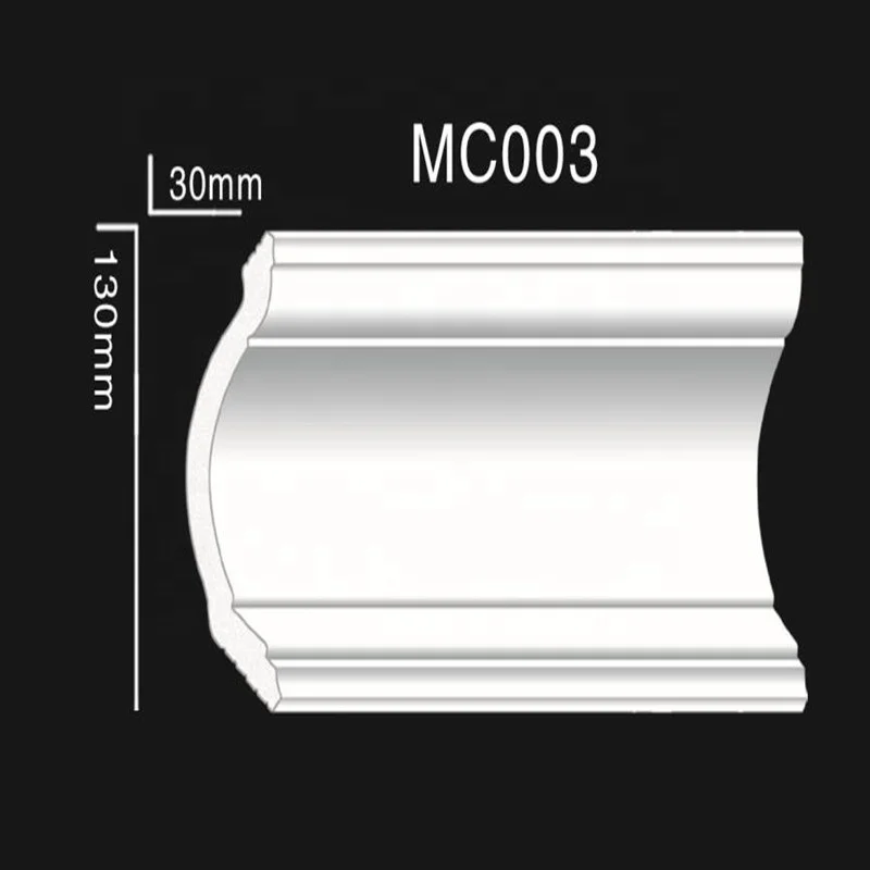 Decor Polystyrene Plastic Foam Corner Ceiling Moulding White Color ...