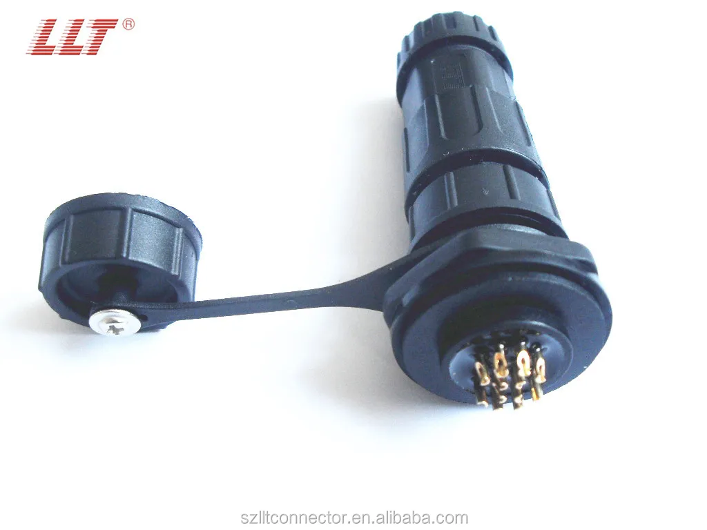 M19 Female Front Panel Mount Ip68 Waterproof 12 Pin Connector - Buy 12 ...