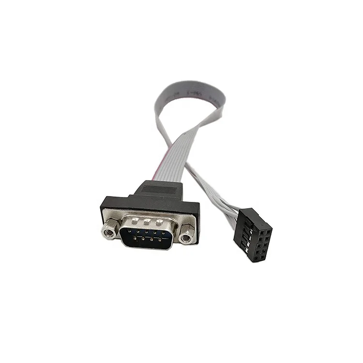 DB9 Male to 10 Pin IDC Cable - Reliable Motherboard Connection