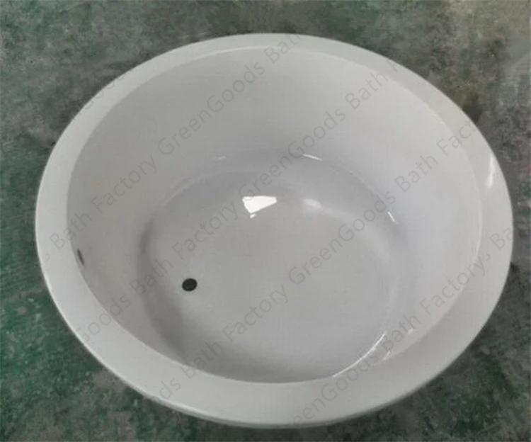1800 Mm Round Whirlpool Bathtub Inserts With Jets - Buy Bathtub Round ...