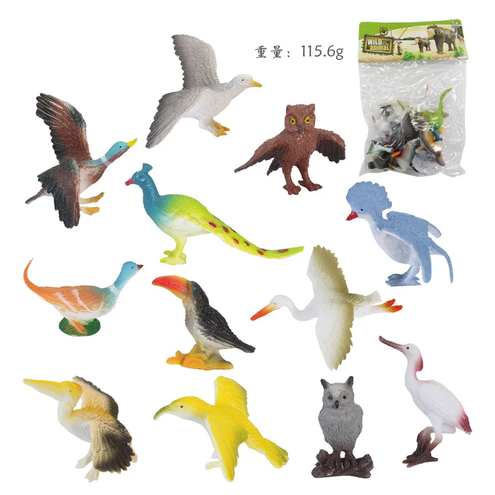 BX733 Mini Vinyl Plastic Animal Toy Set for Kids & Toddlers