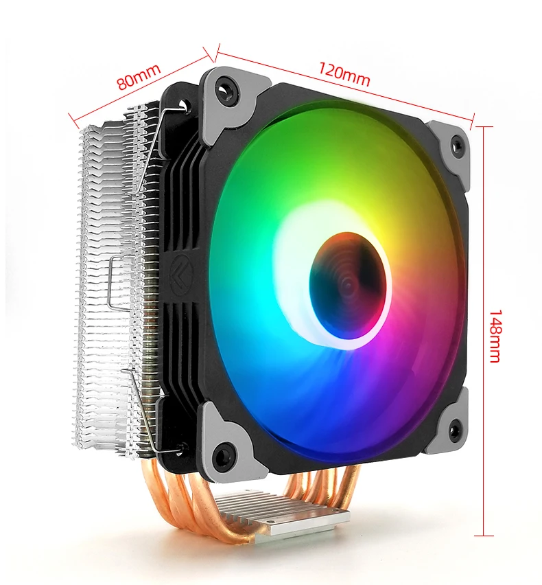 Coolmoon Frost X5 CPU Cooler - RGB, Low Noise, High Airflow