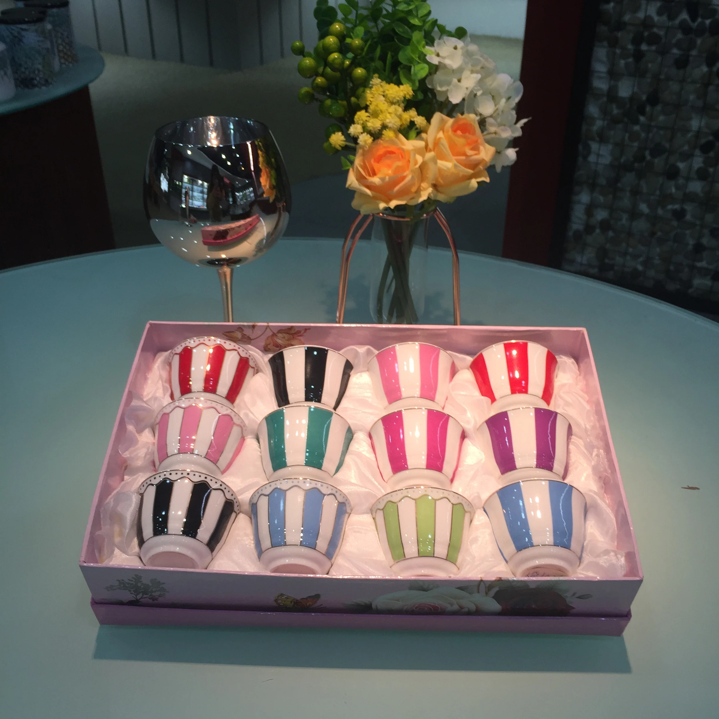 Drinkware Turkish Ceramic Porcelain Cawa Cup Set - Buy Cawa Cup Set ...