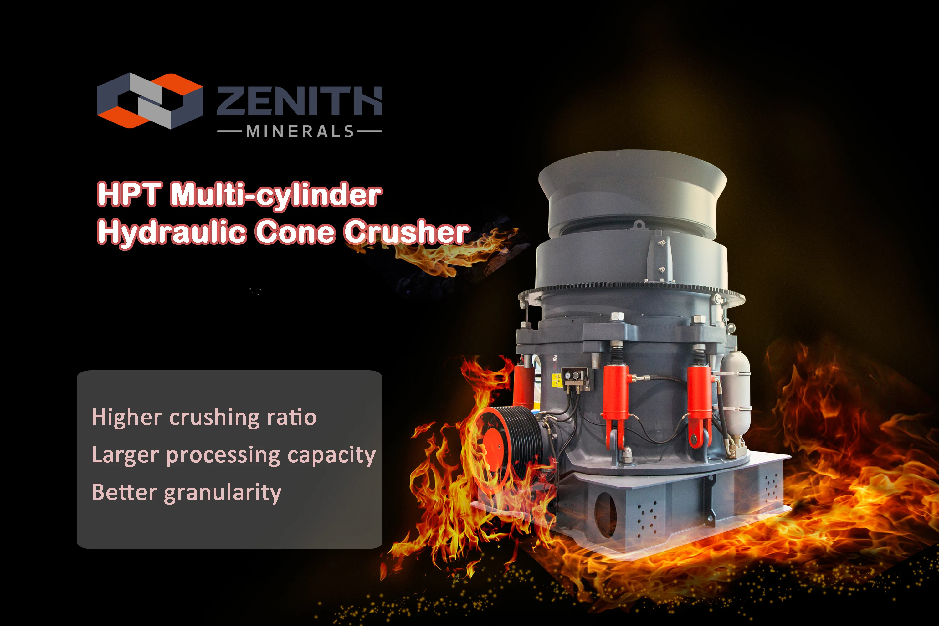 300T/H Hydraulic Cone Crusher Part for Marble Crushing with Engine ...