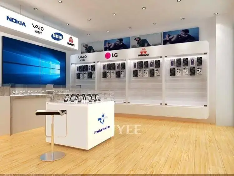 Customized Mobile Phone Display Shelves for Cell Stores