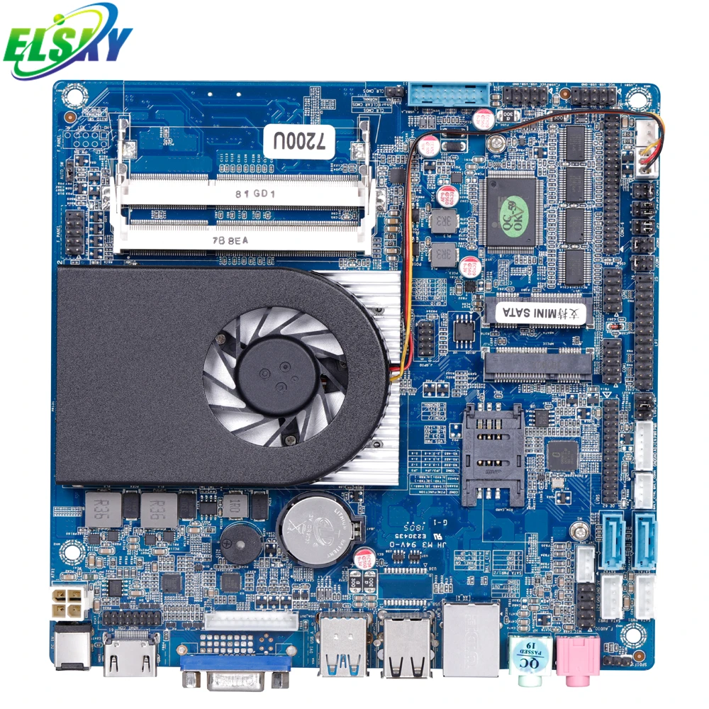 Kaby Lake Core I5 I5-7200u 1000m Rj45 Dual Lan Mainboard For 4k @60hz ...