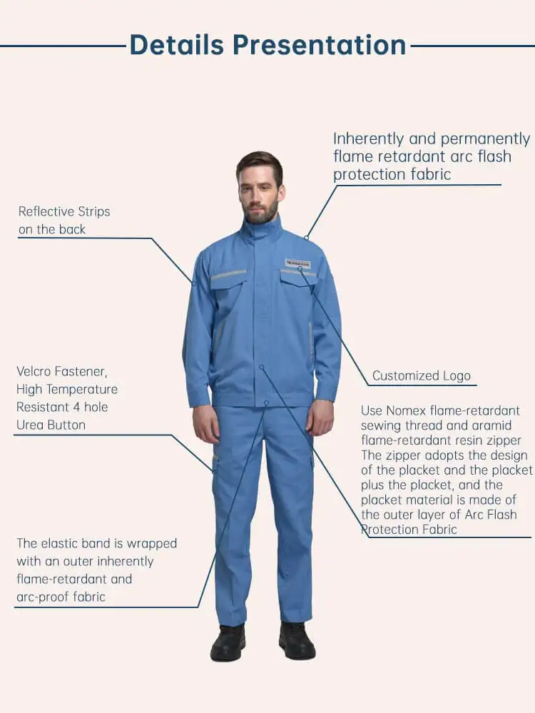 Electric Cat2 Electric Arc Protective Suit Arc Flash Suit 33kv - Buy ...