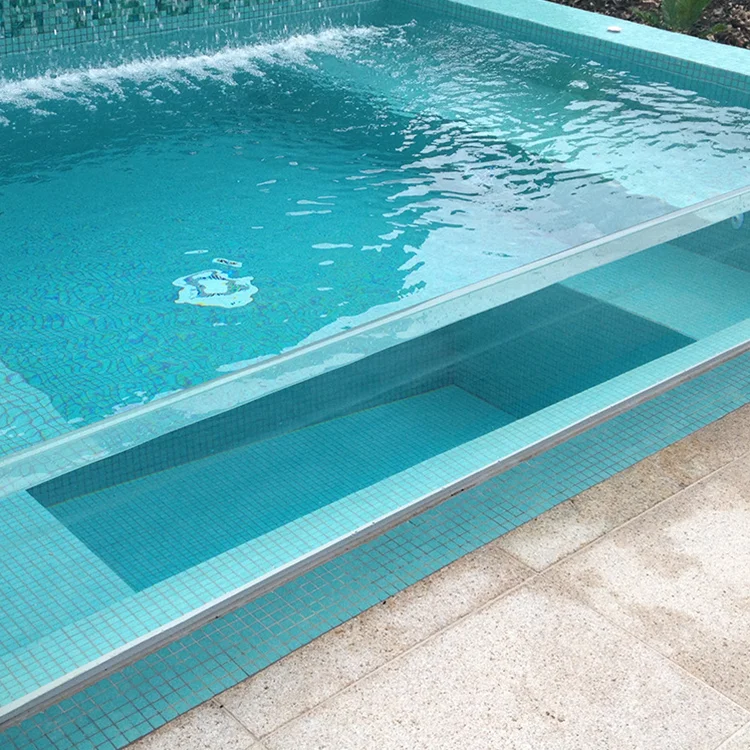 Acrylic Glass Swimming Acrylic Pool Cover Waterfall For Outdoor ...