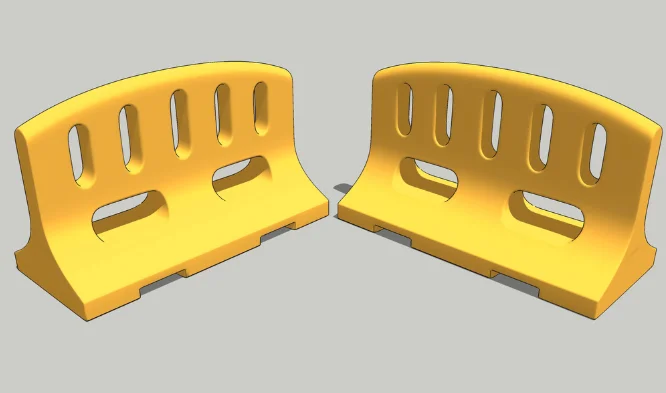 Plastic Road Block Barricade Bucket Traffic Delineator Machine