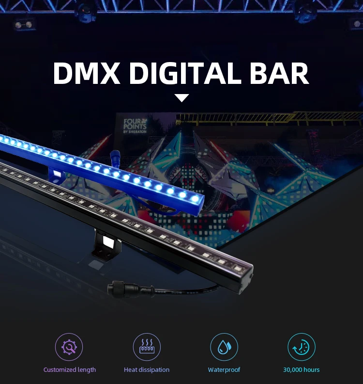 DMX RGB SMD 5050 LED Pixel Digital 1m 60led Bar - 2-Year Warranty