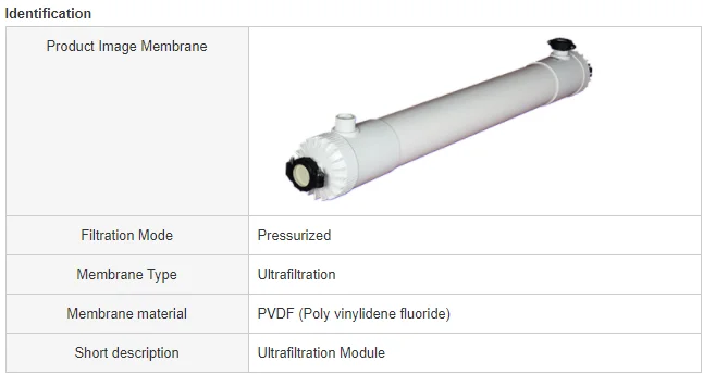 Toray加圧UFメンブレンモジュールHFU-2020AN| Alibaba.com