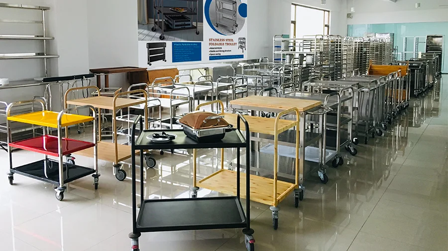 Heavybao Stainless Steel Service Chafing Dish Cooking Pot Trolley Cart ...