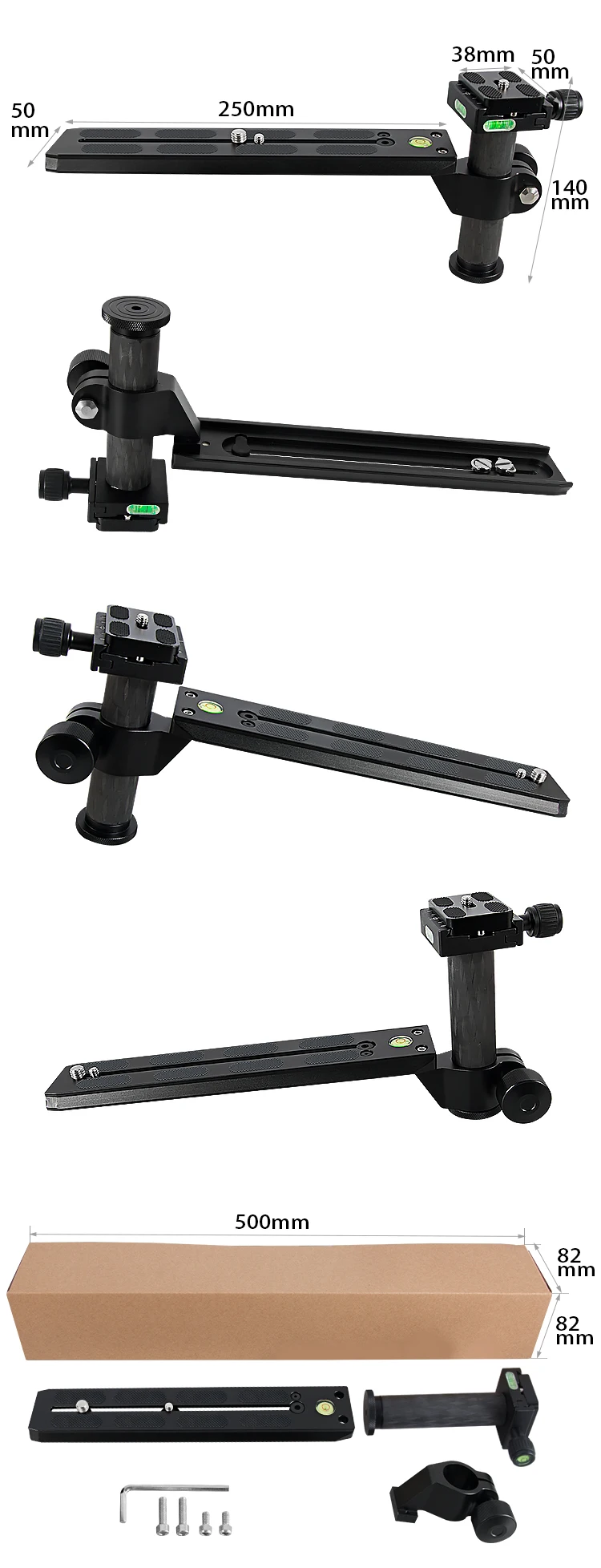 Telephoto Long Lens Support Quick Release Plate Camera Bracket 250mm ...