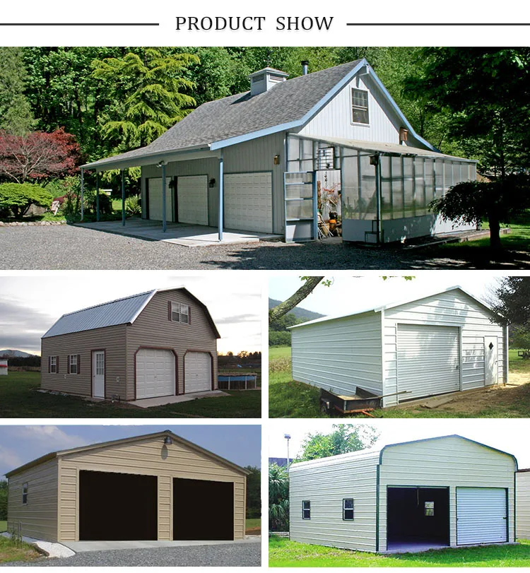 Cheap Factory Price Steel Structure Framework for 3 Car Garage